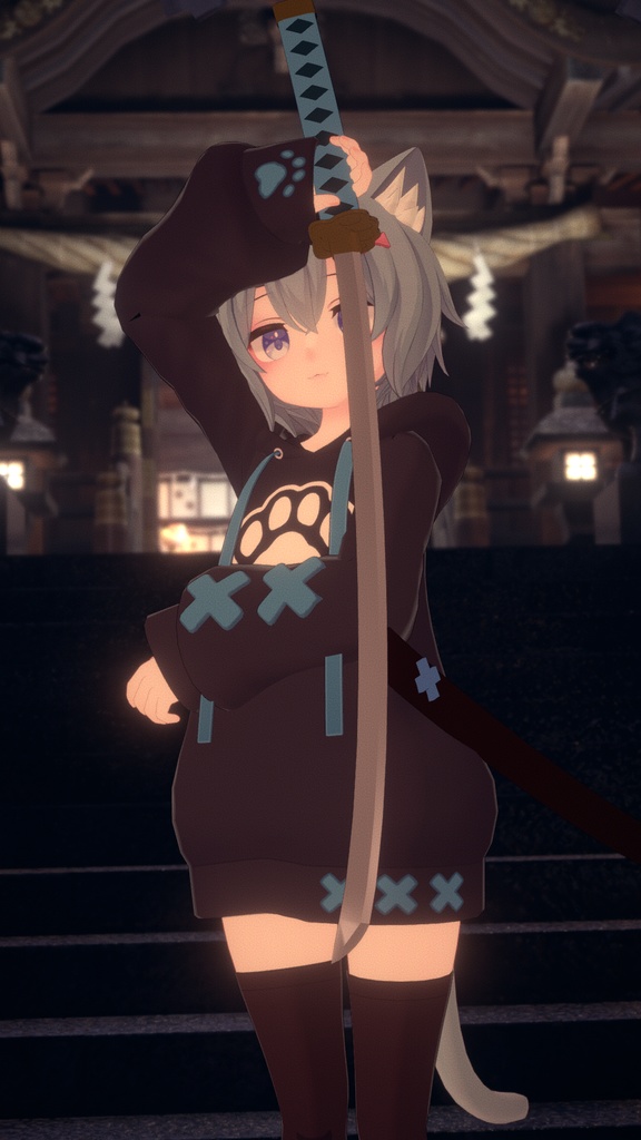 【VRChat想定】ラスクモチーフ刀 Ver2にアップデートされました！ - StarCapra - BOOTH