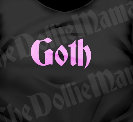 Vroid girl goth short Tee 7 texture pack - thedolliemama - BOOTH