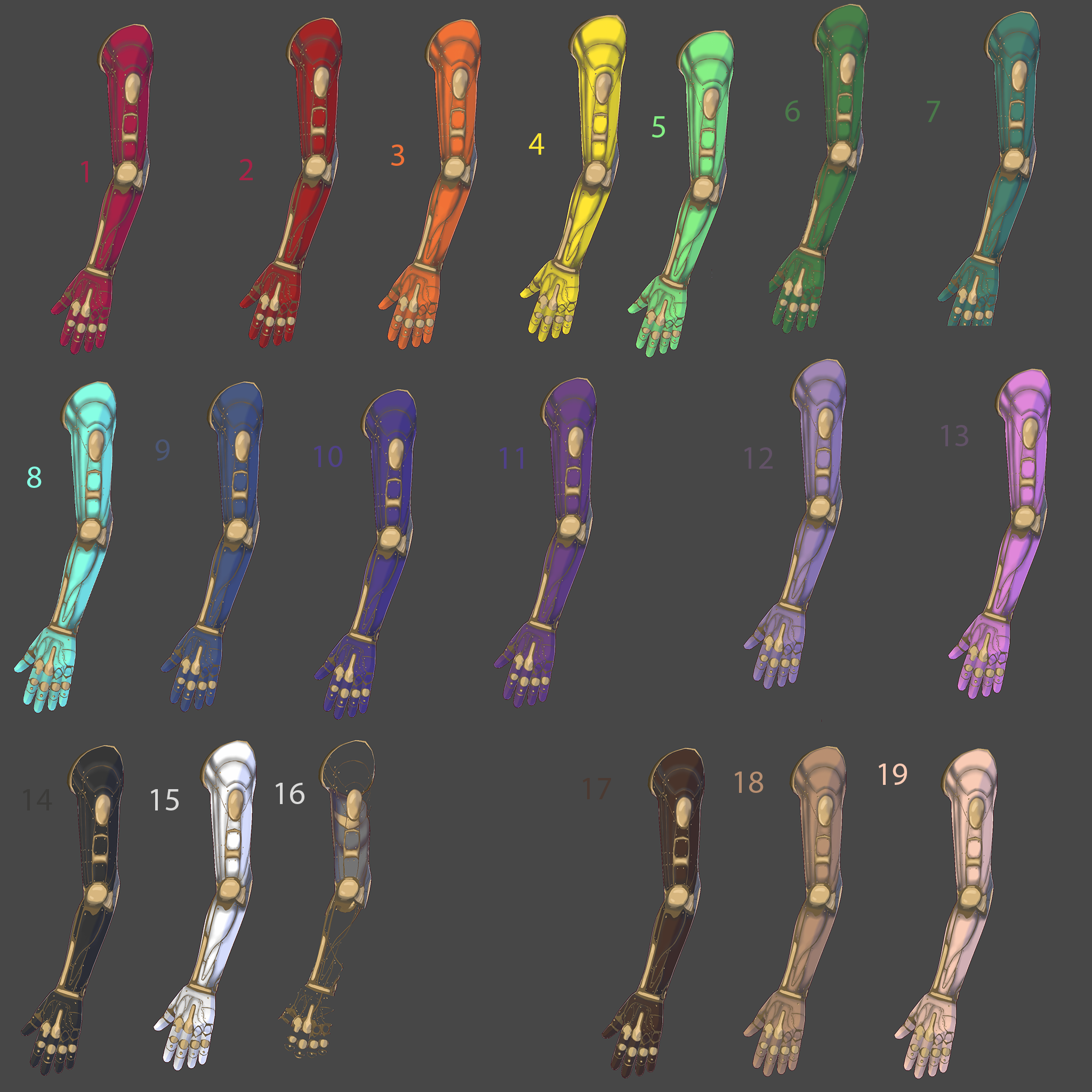 Cyberpunk Cybernetic Prosthetic Arm - vturnip - BOOTH