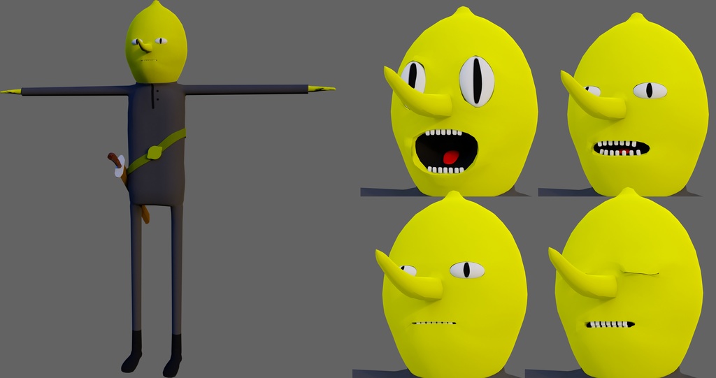 3Dモデル Lemongrab - Cheese's Store - BOOTH
