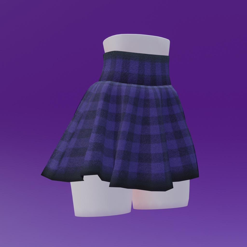 [VRChat] Cute Checkered Skirt - with 5 Colour Variations by _Jammy_ ...