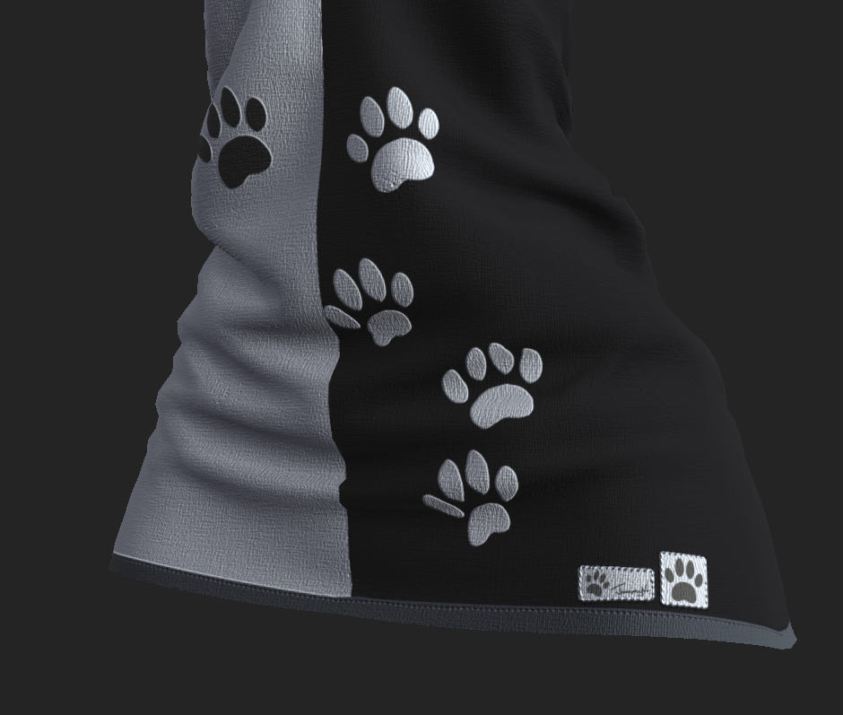[VRChat] Paw Print T-Shirt - by _Jammy_ - JammyVR - BOOTH