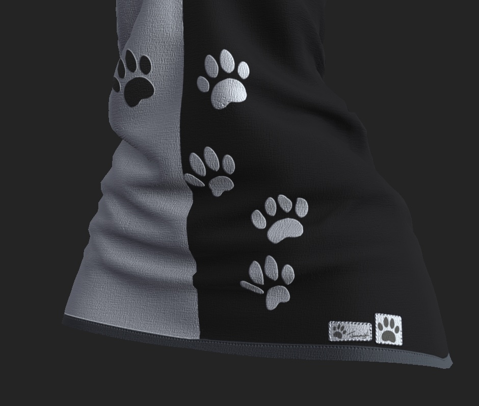 [VRChat] Paw Print T-Shirt - by _Jammy_ - JammyVR - BOOTH