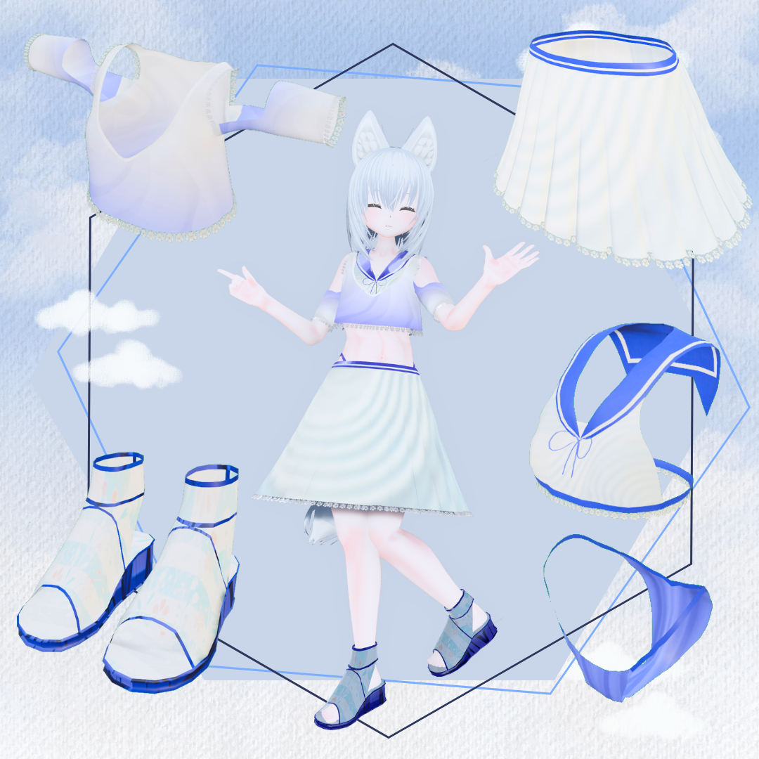 オリジナルセーラー水着シーサイドセーラー【マヌカ・真冬・NINA】 - 3dkobo - BOOTH