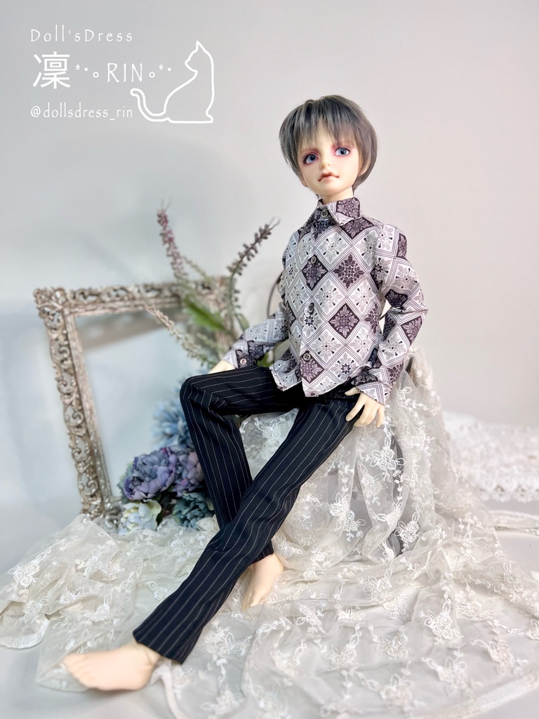 SDGr男の子 スクエアパターンシャツ Advance Ver. - 𝙳𝚘𝚕𝚕'𝚜𝙳𝚛𝚎𝚜𝚜 凜*･｡𝚁𝙸𝙽｡*･ - BOOTH