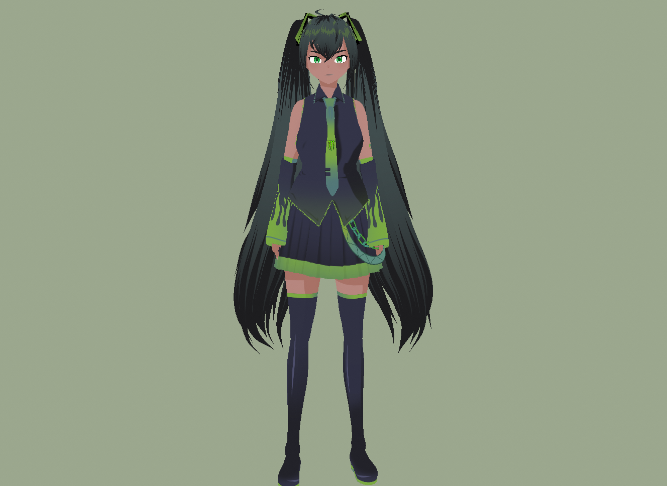 Monster Miku VRoid model - Zirko Nific - BOOTH