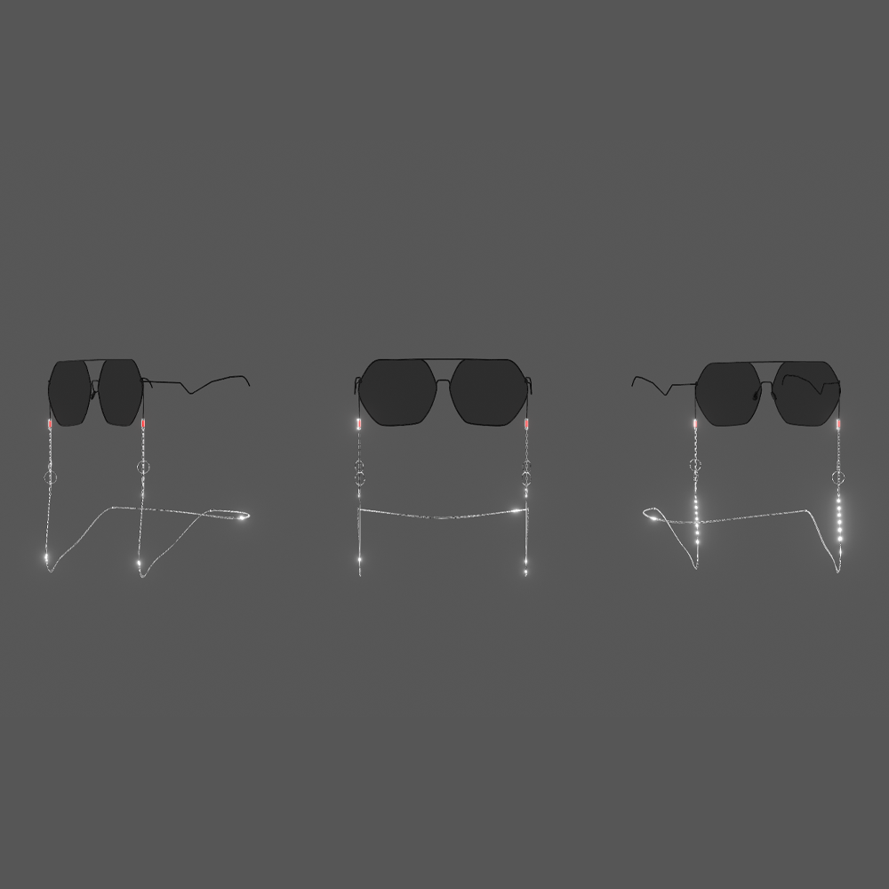 ひも付きの眼鏡, glasses with strings attached - AOPON - BOOTH