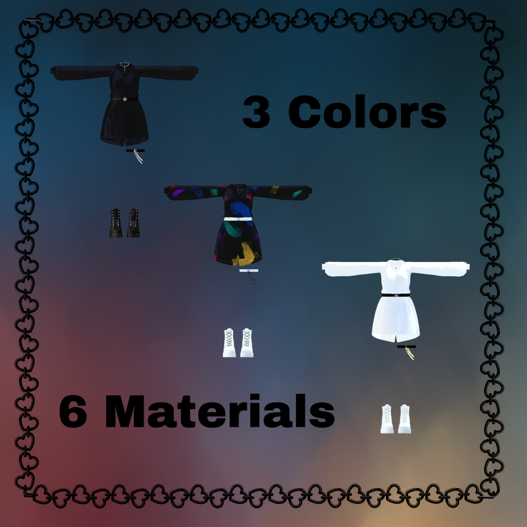 「桔梗」 (Kikyo) 用【3D衣装モデル】 Belt shirt.v2 - hatari - BOOTH