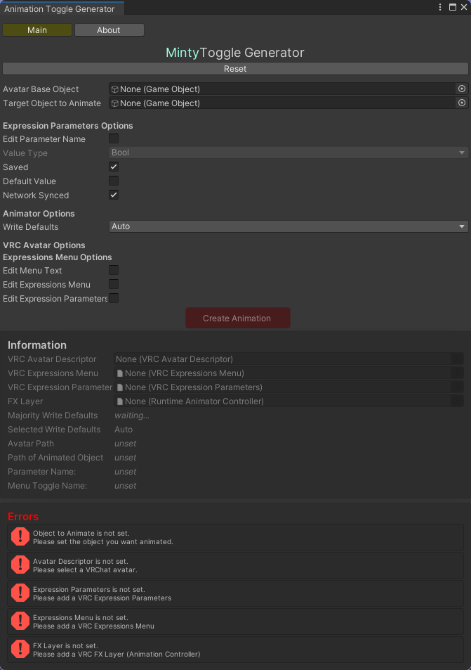 MintyToggle Generator Utility - Minty Labs - BOOTH