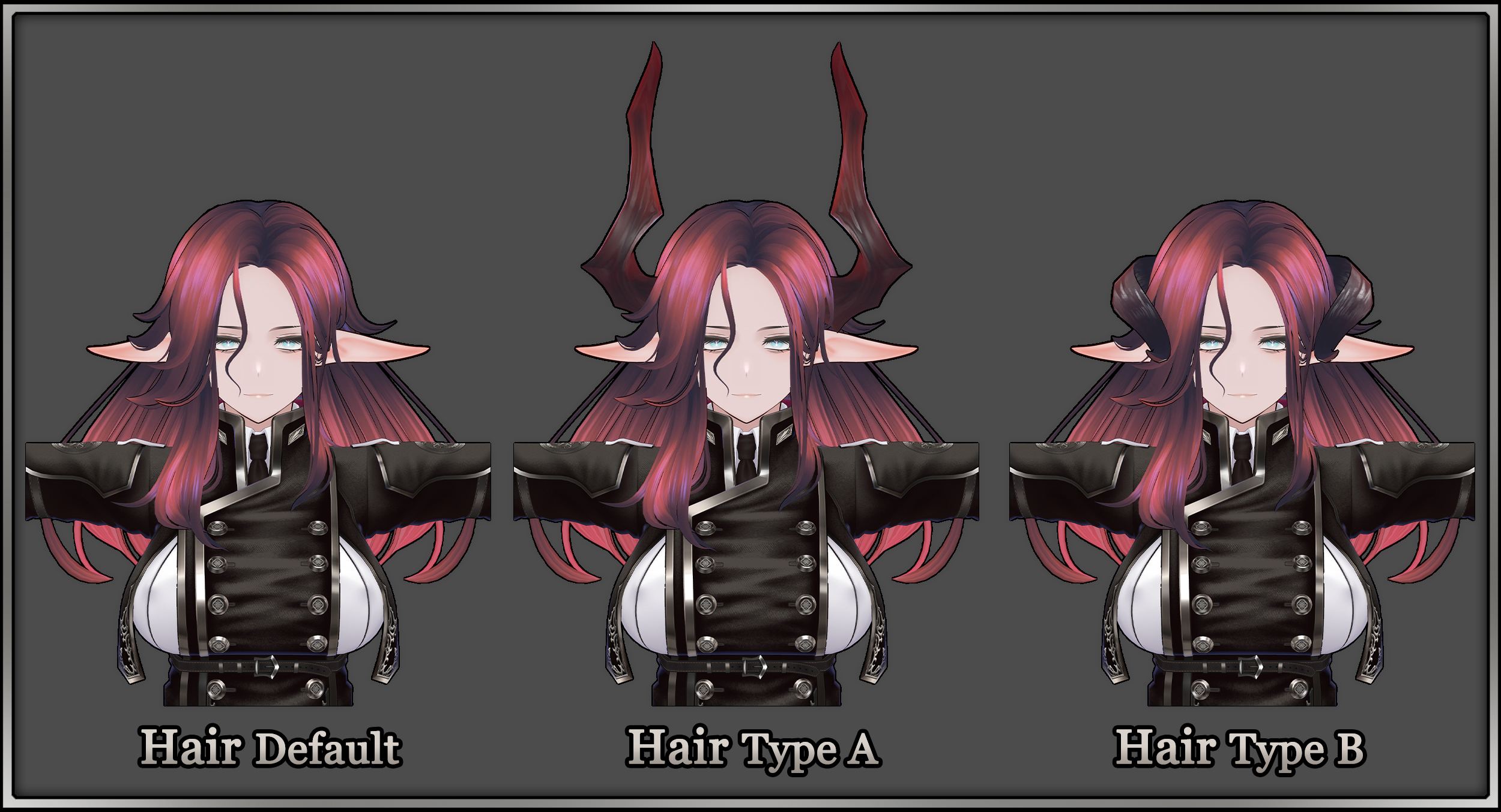 オリジナル3Dモデル Losalia.Nero_Ver2 - 無計画工房 - BOOTH