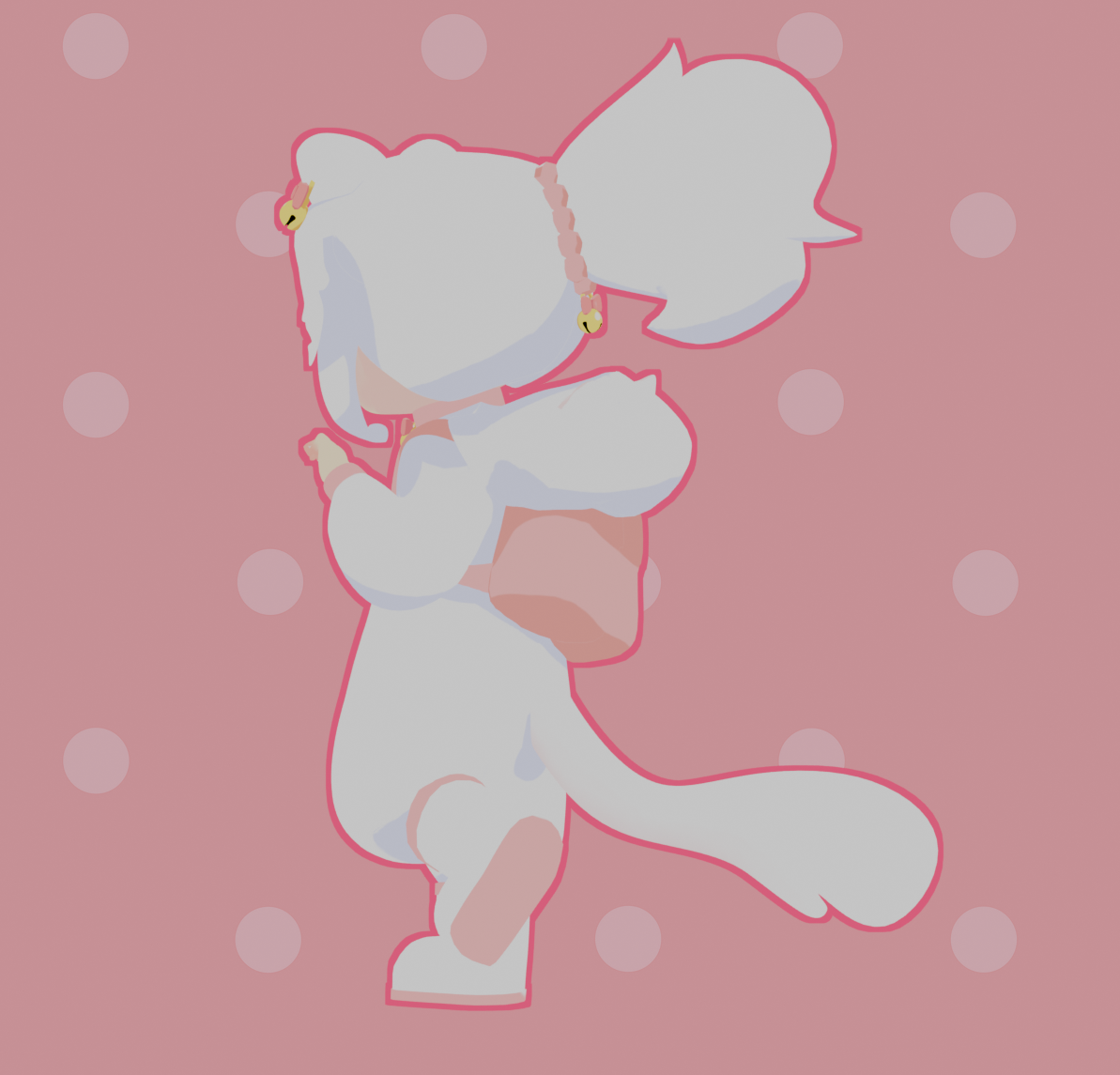 Cat VTuber Accessory Pack - Ears, Tail, Collar + Bonus Earrings [GLB ...