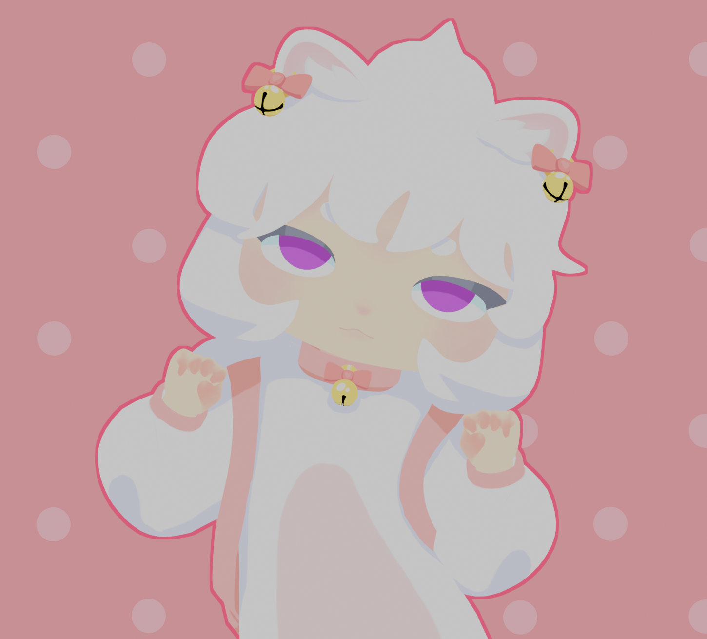 Cat VTuber Accessory Pack - Ears, Tail, Collar + Bonus Earrings [GLB ...