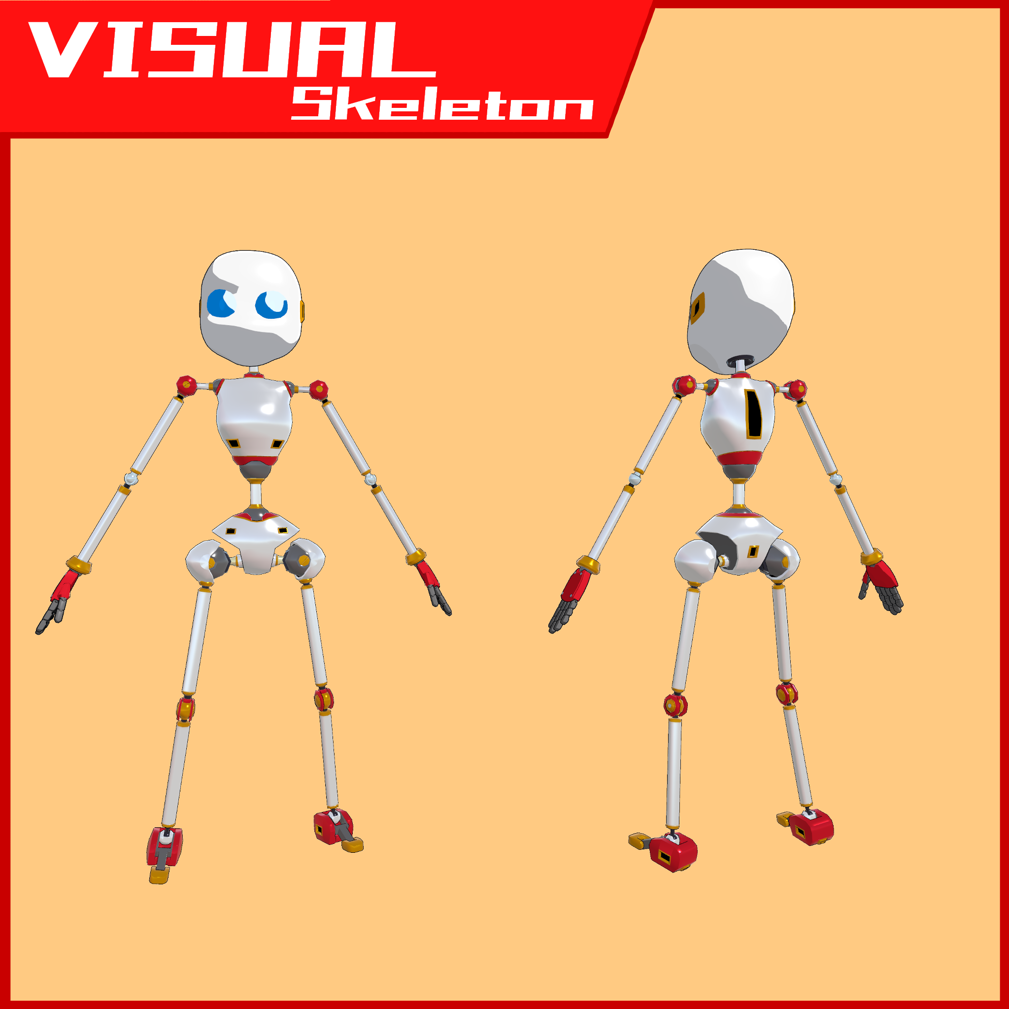 オリジナル3Dモデル「V-Mech/KO-YAN」Ver1.0【VRChat想定】 - 3D雑貨～べた塗り～ - BOOTH
