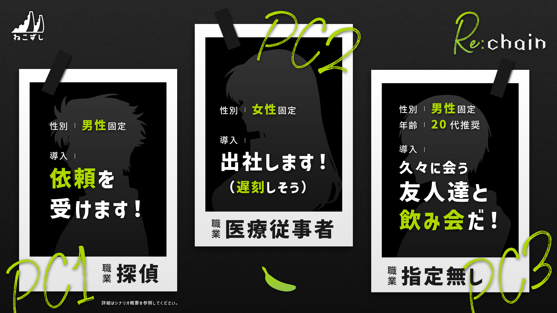 Re:chain 【クトゥルフ神話TRPG】 SPLL:E198514 - ねこずし卓 - BOOTH