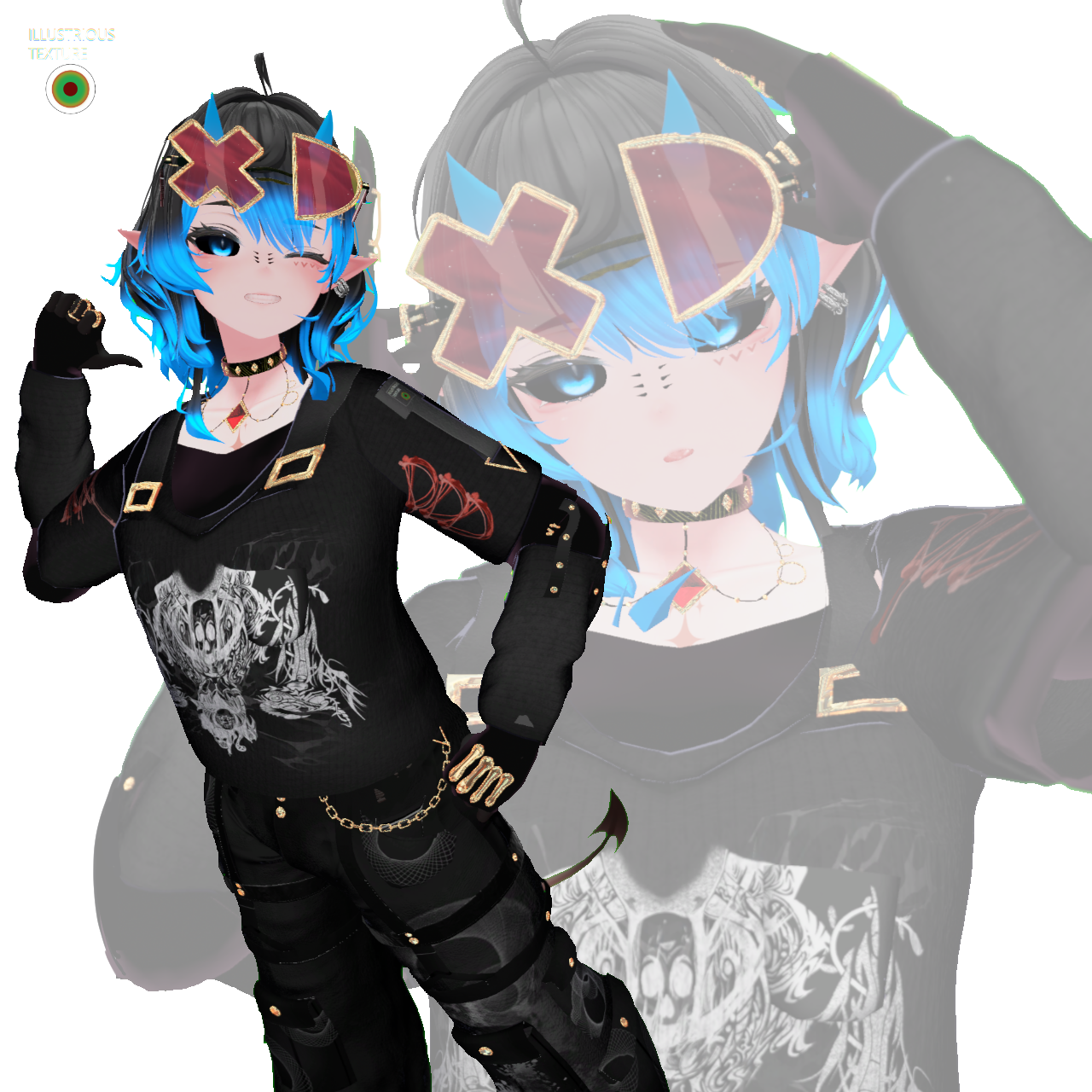 【VRChat想定衣装】Cyberntik XD -サイバネティック XD- - ILLUSTRIOUS_TEXTURE - BOOTH
