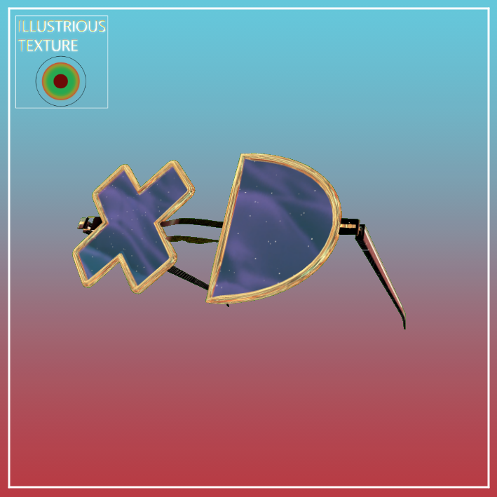 【VRChat想定アクセサリ】XD glasses - ILLUSTRIOUS_TEXTURE - BOOTH