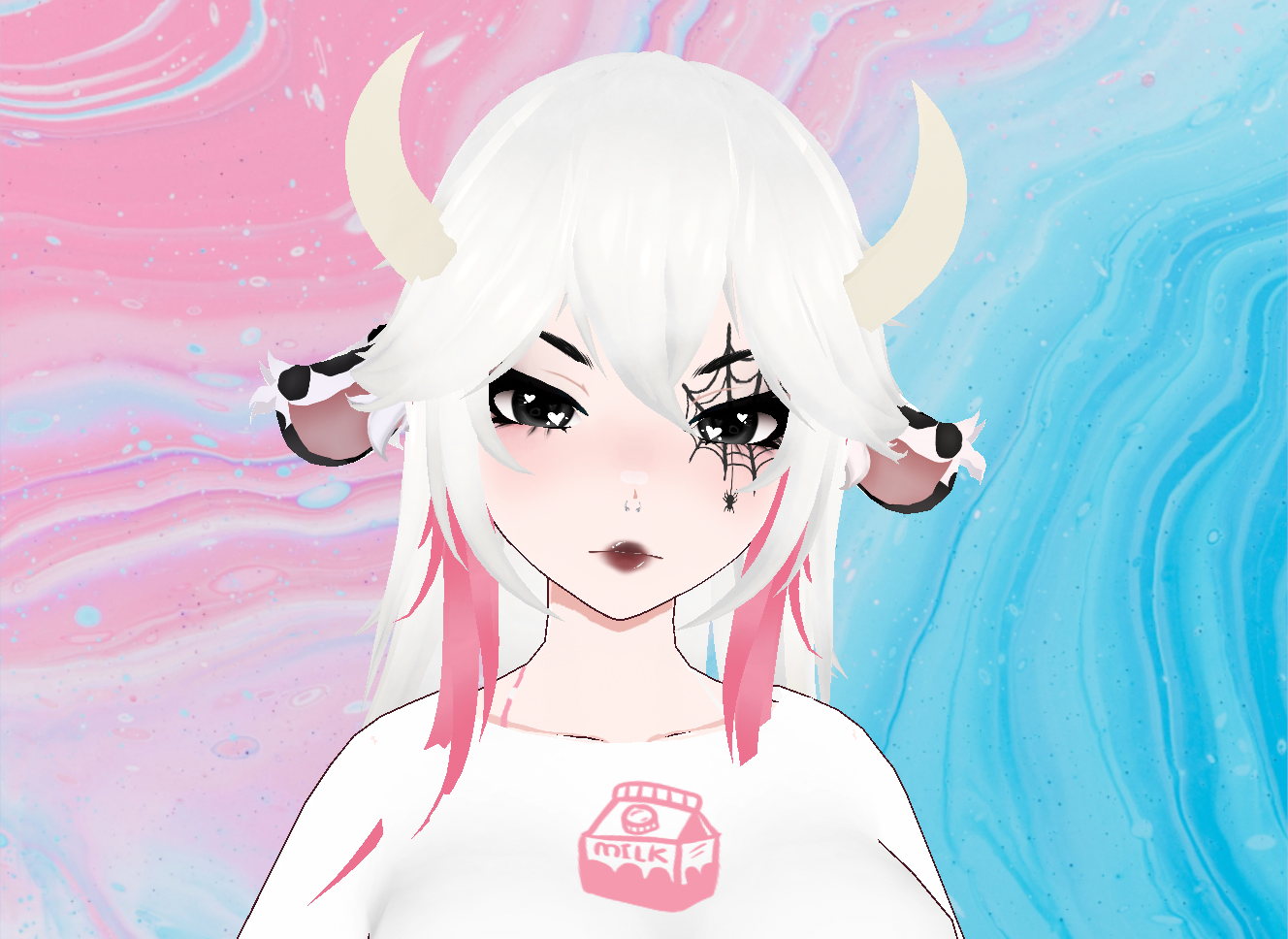 【VRoid】Strawberry Cow Outfit and Ears - trinochi - BOOTH