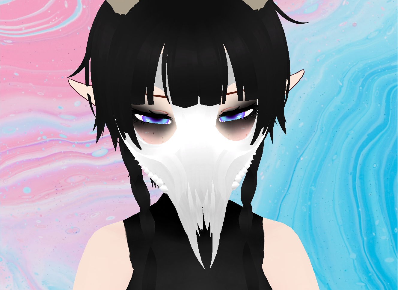 【VRoid】Deer Skull Mask w Antlers - trinochi - BOOTH