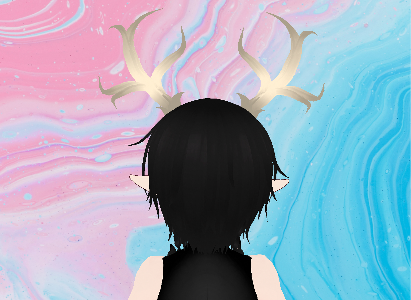 【VRoid】Deer Skull Mask w Antlers - trinochi - BOOTH