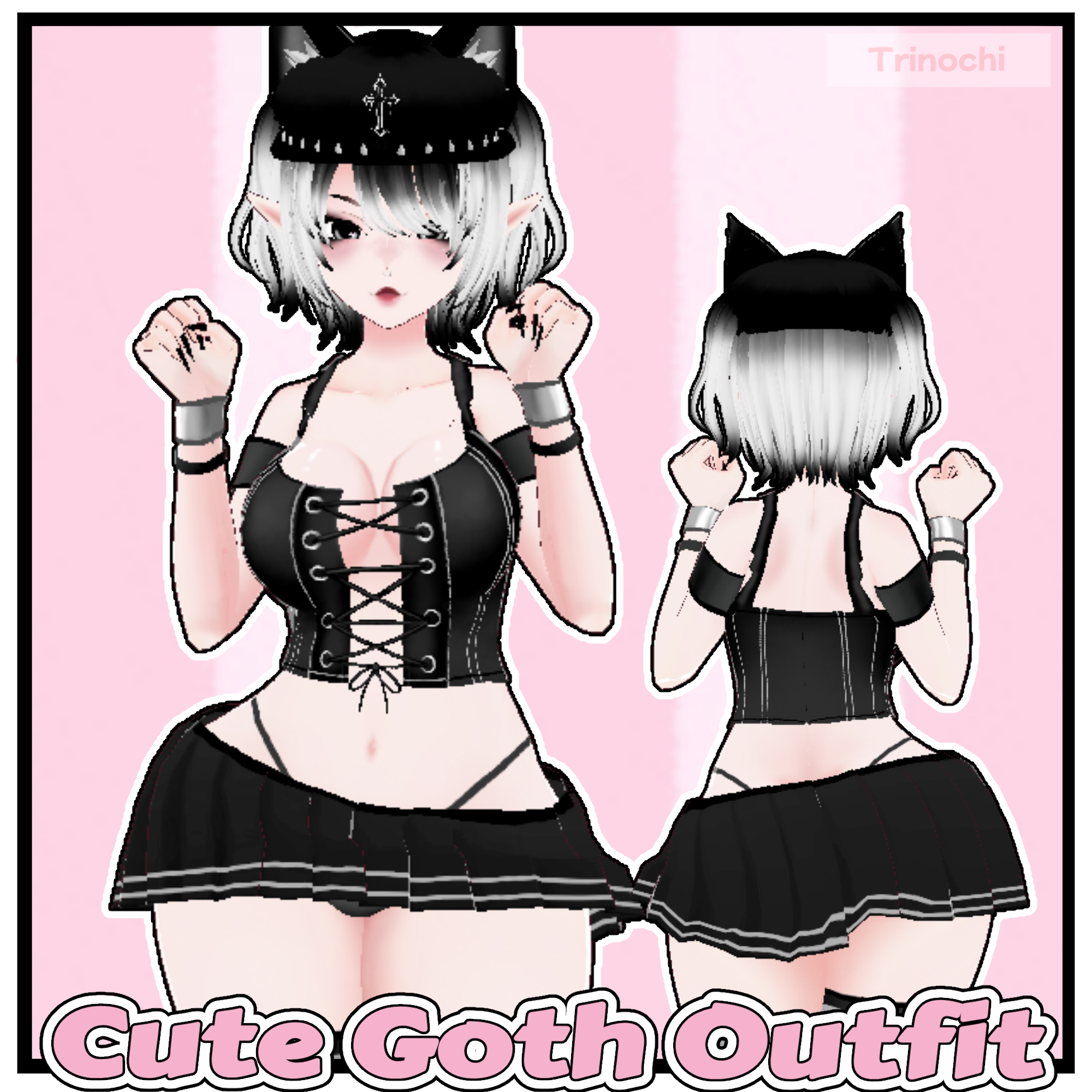【VRoid】Cute Goth Outfit - trinochi - BOOTH
