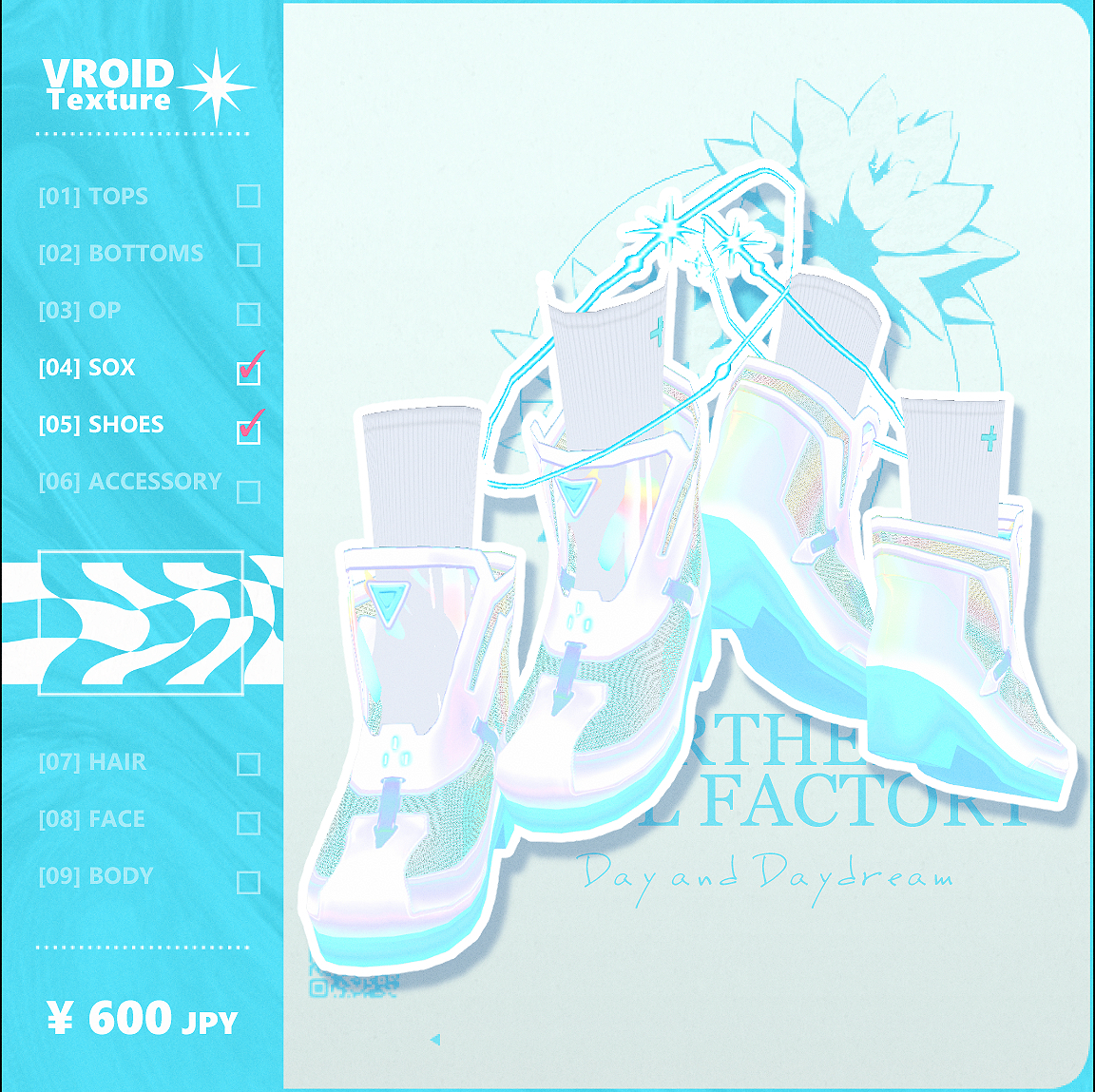 #Vroid 正式版】ホログラムレインコート - Holo Rain Coat - #極北フール書店 - BOOTH