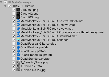 Sci-Fi Circuit Shader / サイファイ回路シェーダー - MetaMonkeys - BOOTH