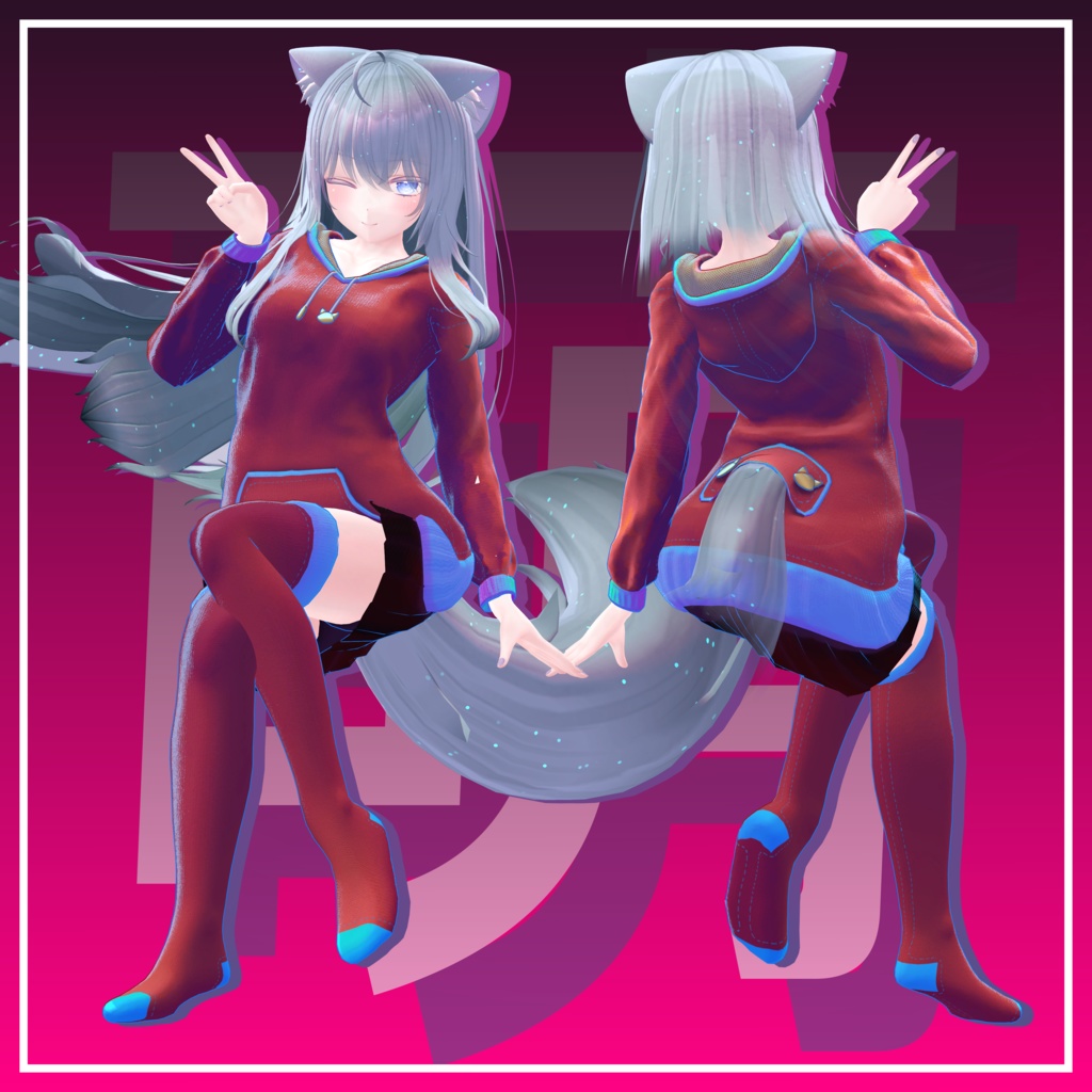 [萌 - Moe] :: Simple Hoodie For Your Beloved Moe - equanimity - BOOTH