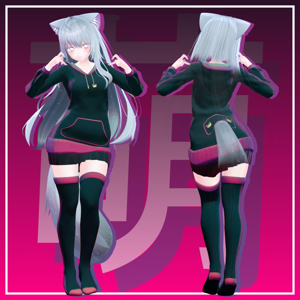 [萌 - Moe] :: Simple Hoodie For Your Beloved Moe - equanimity - BOOTH