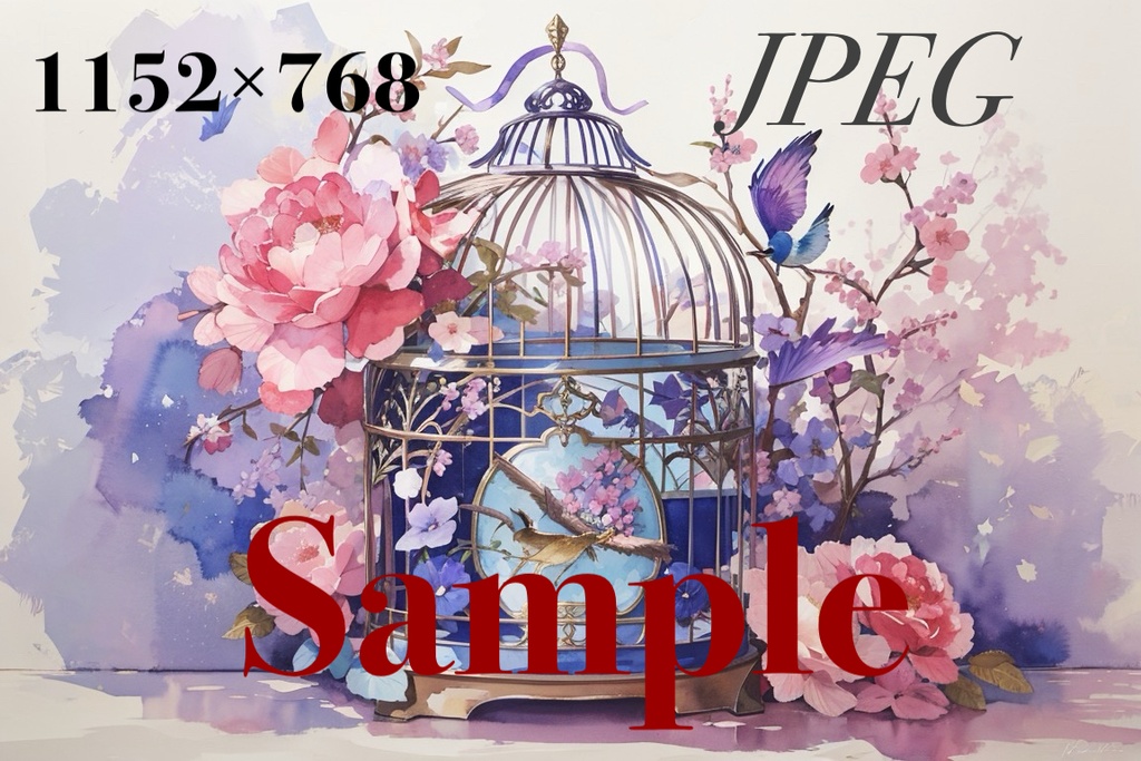 素材 鳥篭4種類 - お米のおうち。 - BOOTH