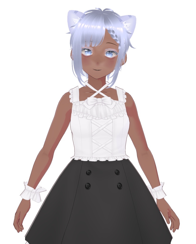 [VRoid Model] Basic Blue Panda Model - junebunnyyy - BOOTH