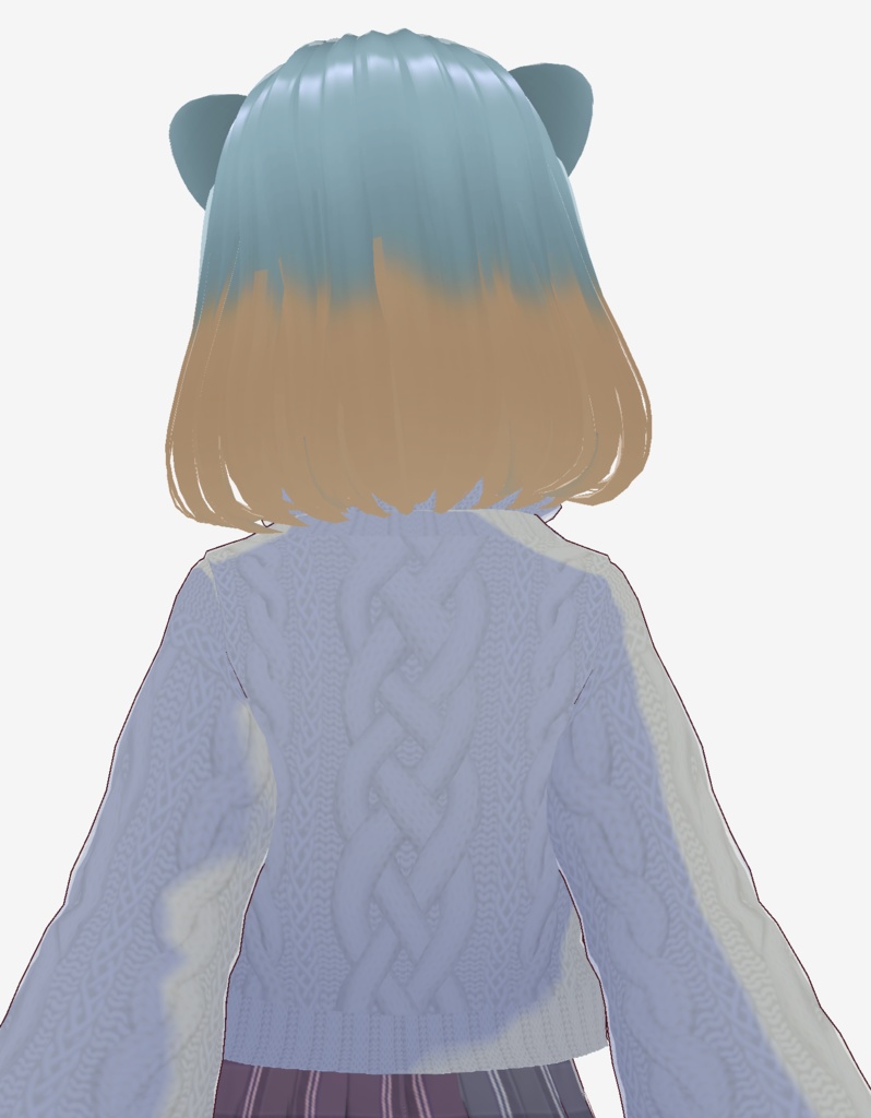 [Free VRoid Model] Blue and Orange Bear Girl - junebunnyyy - BOOTH