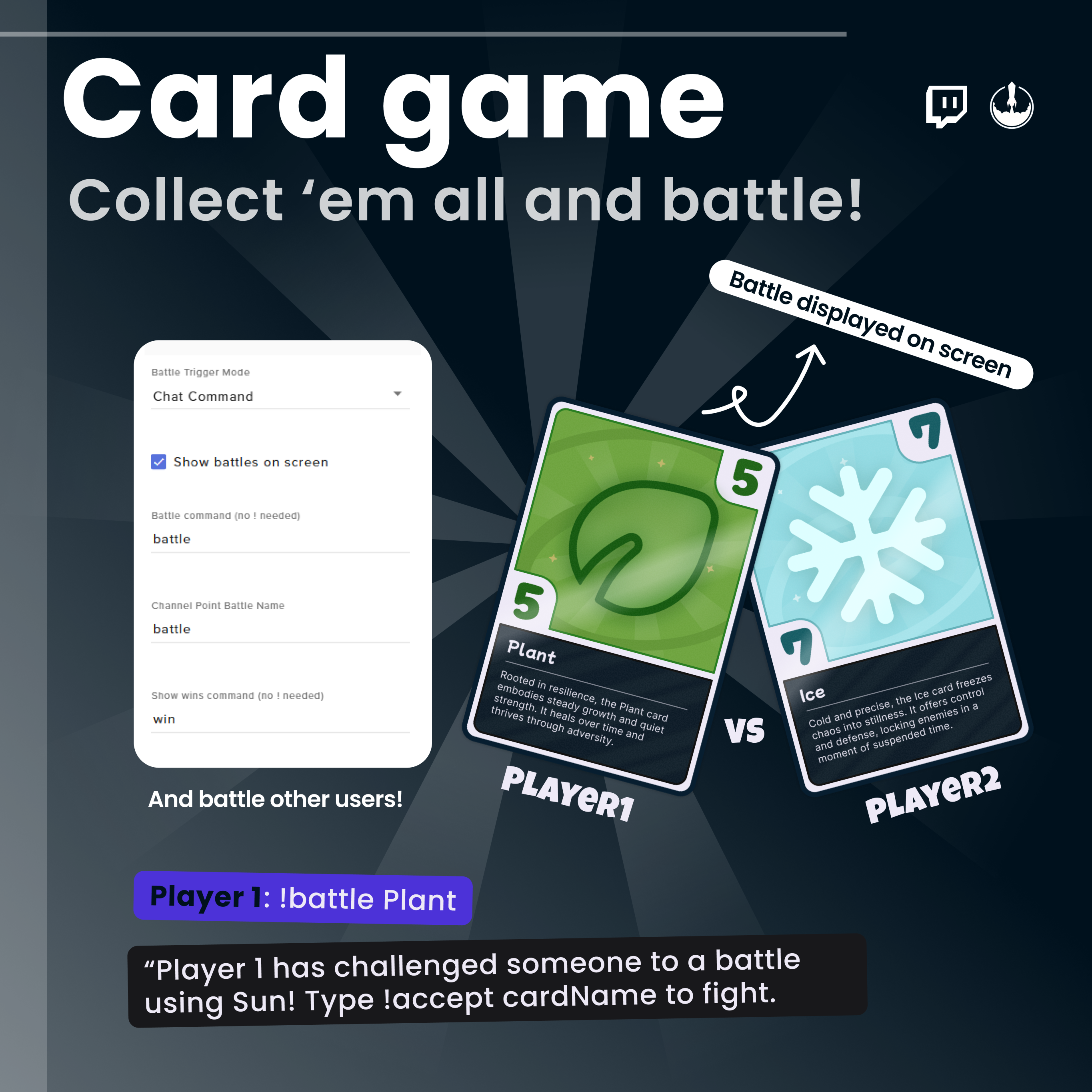 Twitch Card Widget (TCG) Game: Collect and battle with cards - VTuber ...