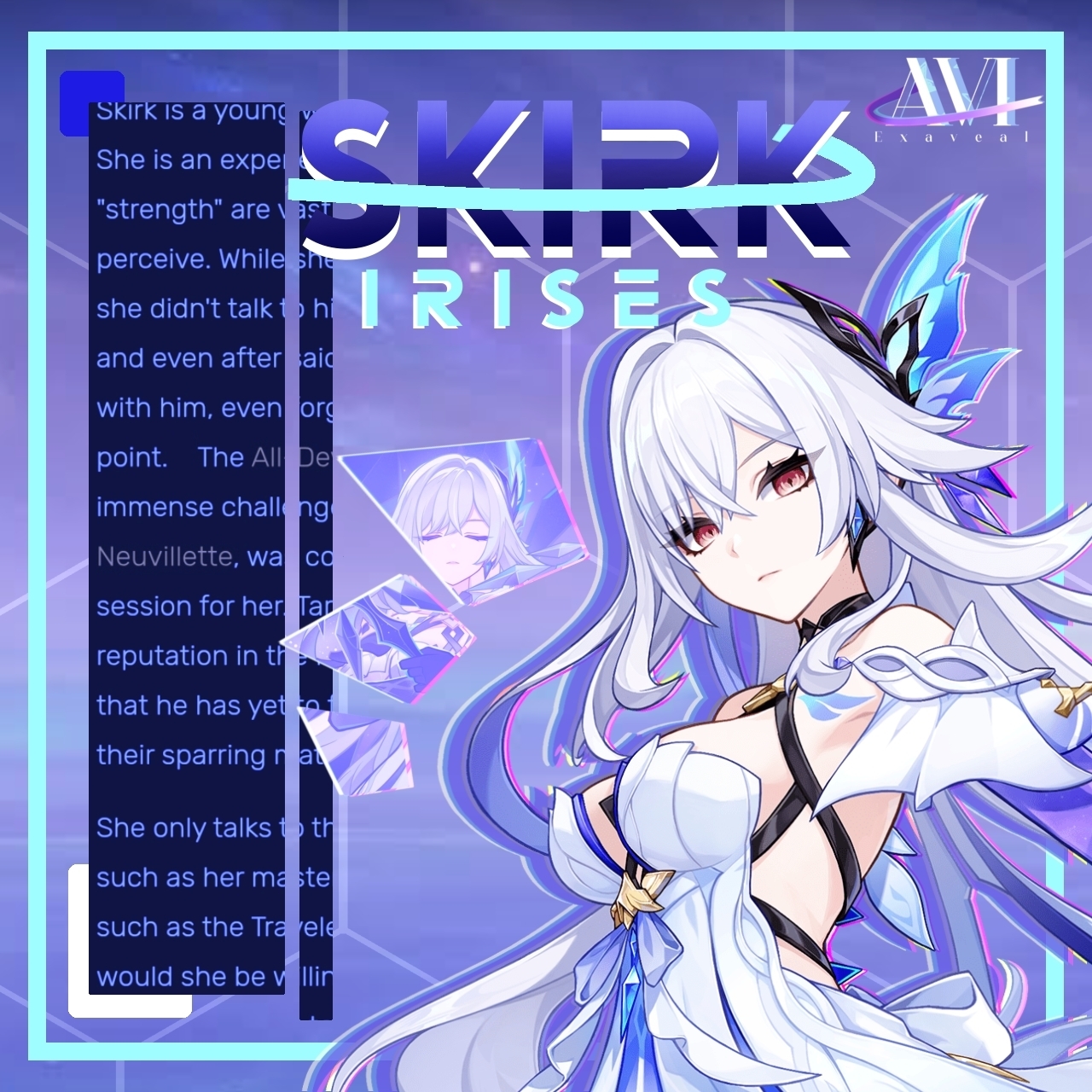 Genshin impact || Skirk Irises - VROID - 𝐀𝐕𝐈 ˊ˗ - BOOTH