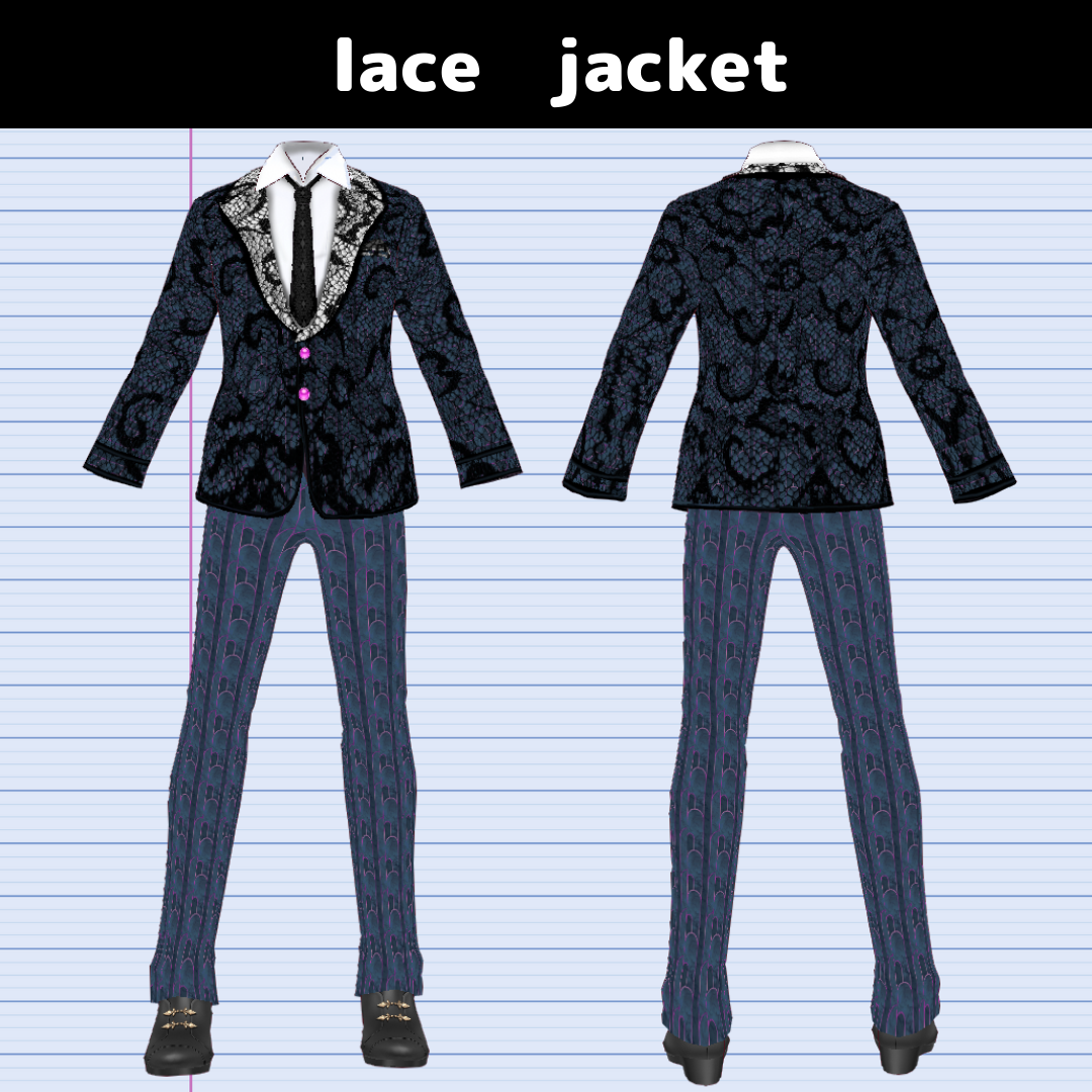 【VRoid】レースジャケット/ lace jacket/男女ok - IHARI SHOP(ihari工房) - BOOTH