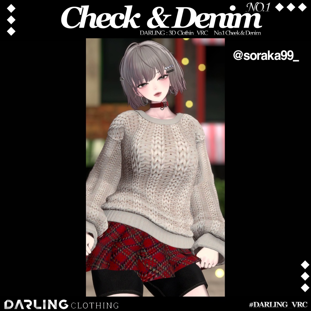 N0.1 Check&Denim [13 Avatars]+Kisha, Rurune Updat - DARLING CLOTHING ...