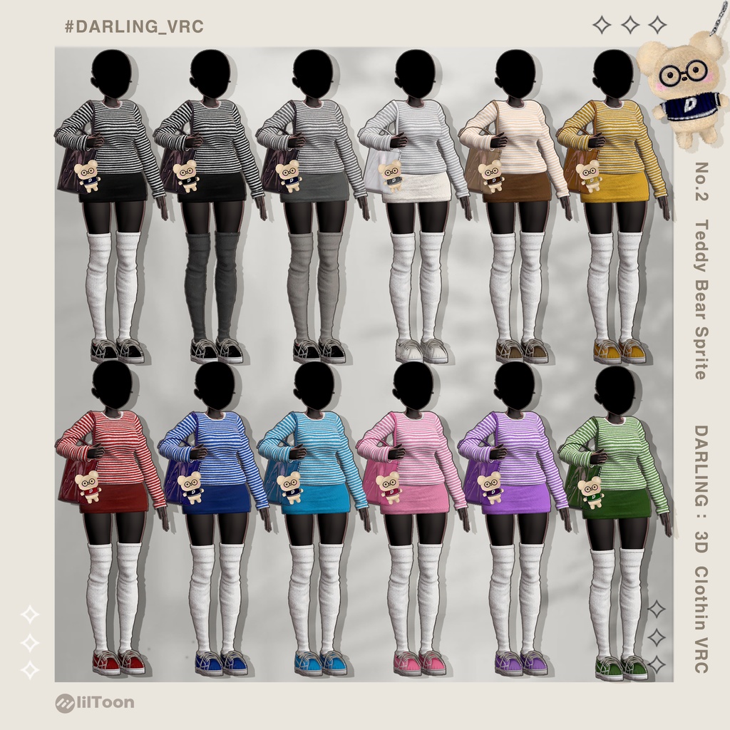 Teddy Bear Sprite [14 Avatars] - DARLING CLOTHING - BOOTH