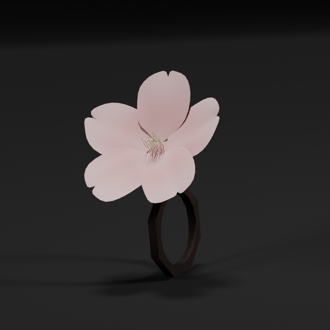【VRChat】桜の花リング【無料】 - nya3d - BOOTH