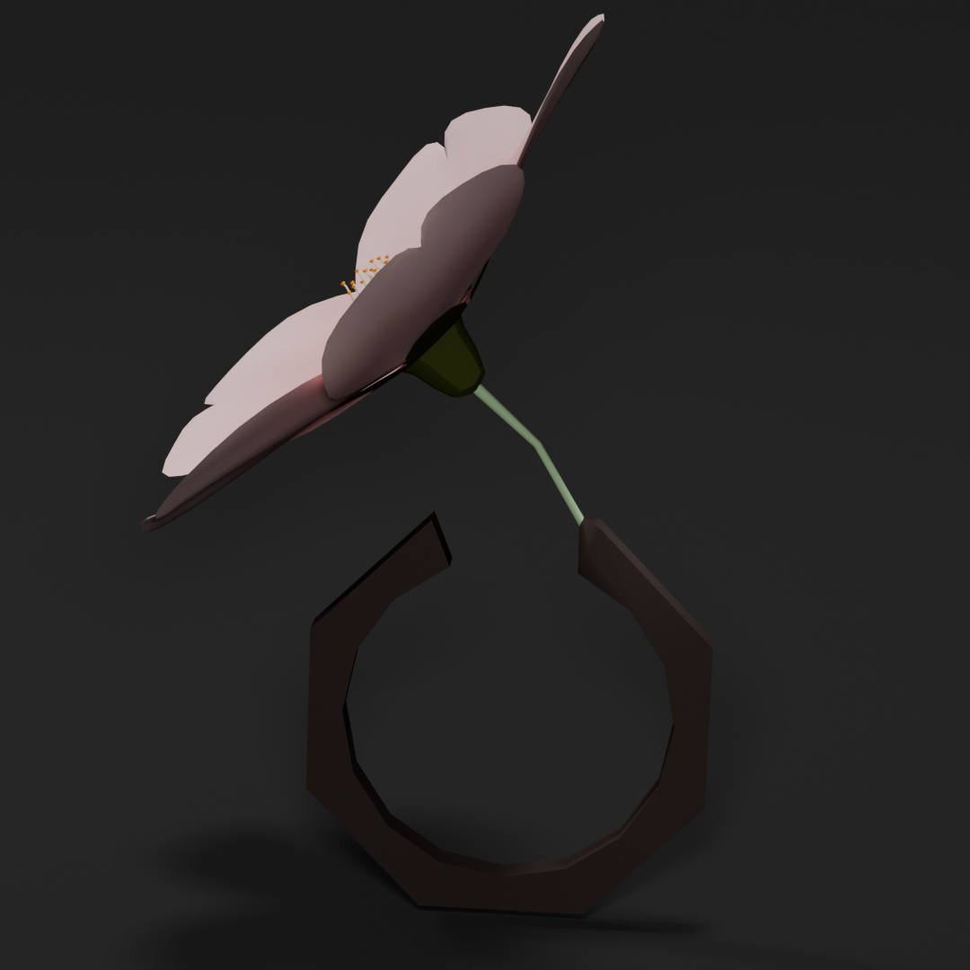 【VRChat】桜の花リング【無料】 - nya3d - BOOTH