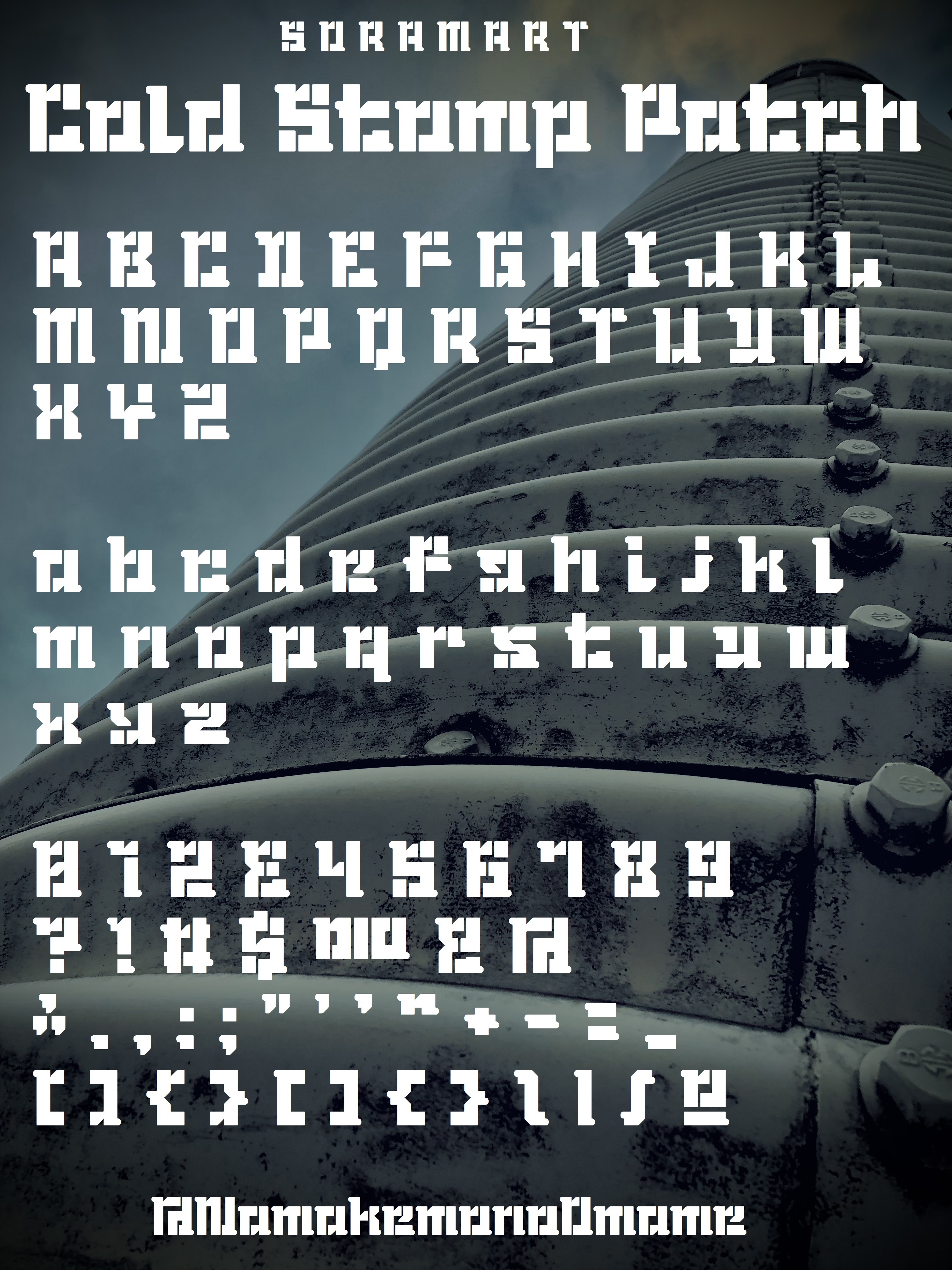 フォントデータ”Cold Stomp Patch” - そらマート - BOOTH