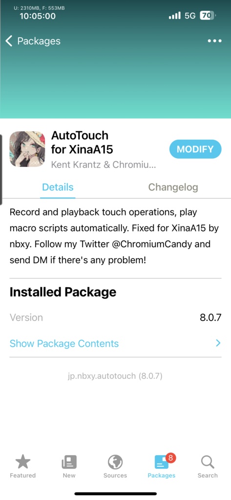 AutoTouch For XinaA15 - uz.ra’s tweak store - BOOTH