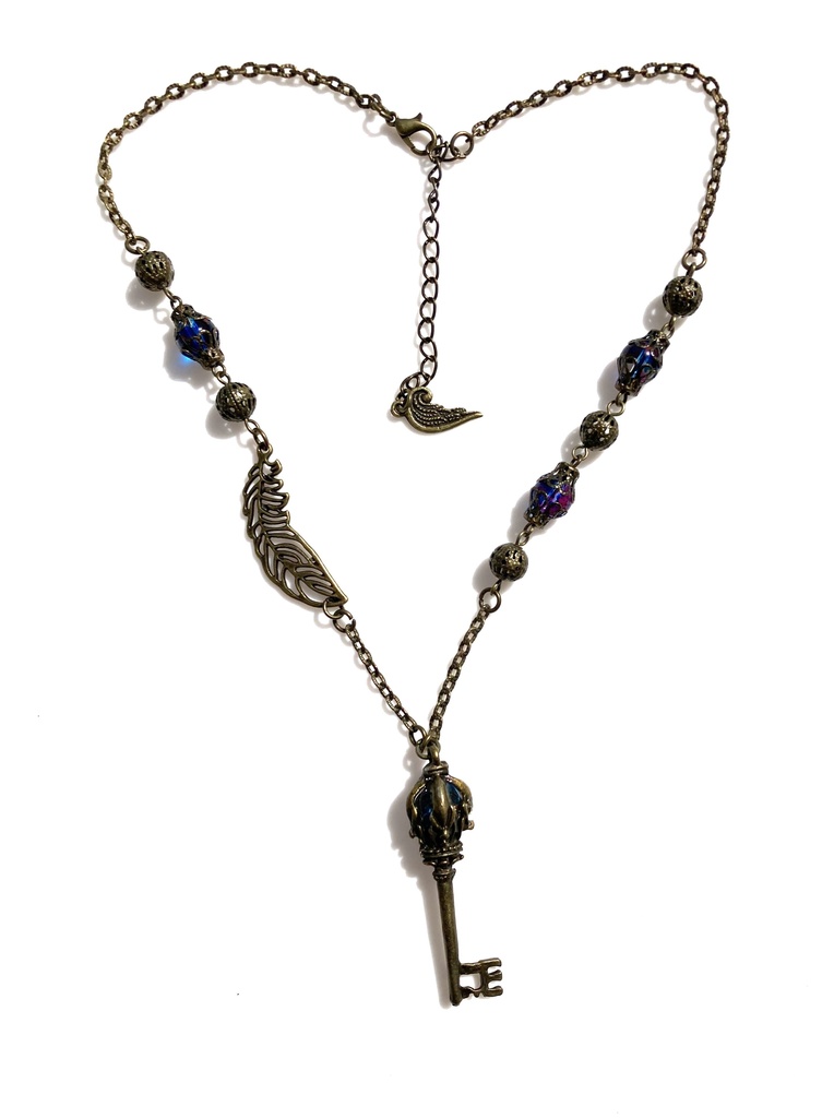 羽根と鍵のネックレス （宵） - 荒涼たる新世界 - BOOTH