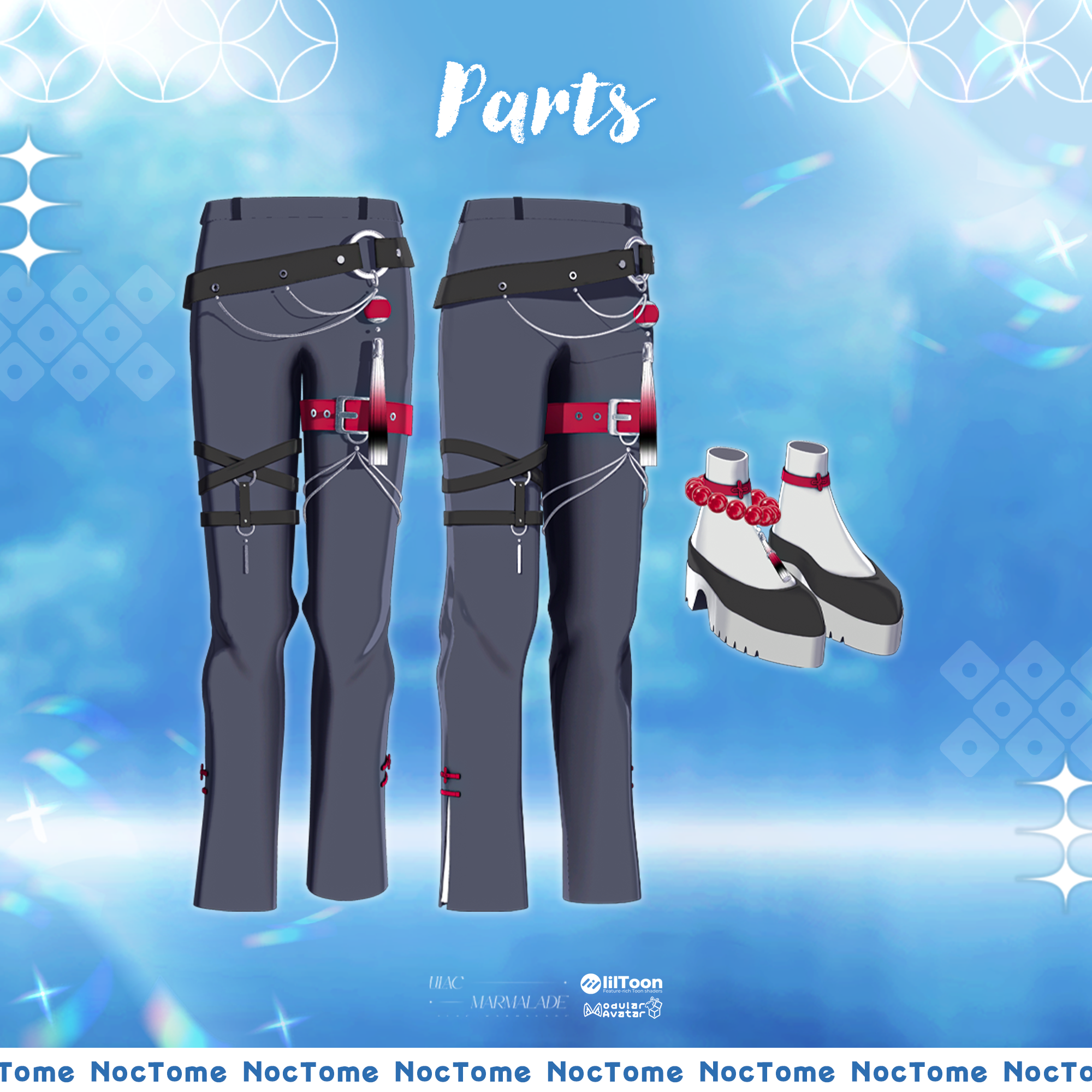 🕯️ 003 :: NocTome 🕯️『 VRC Clothes / VRC 衣装 』 - ライラックマーマレード #L1L4C - BOOTH