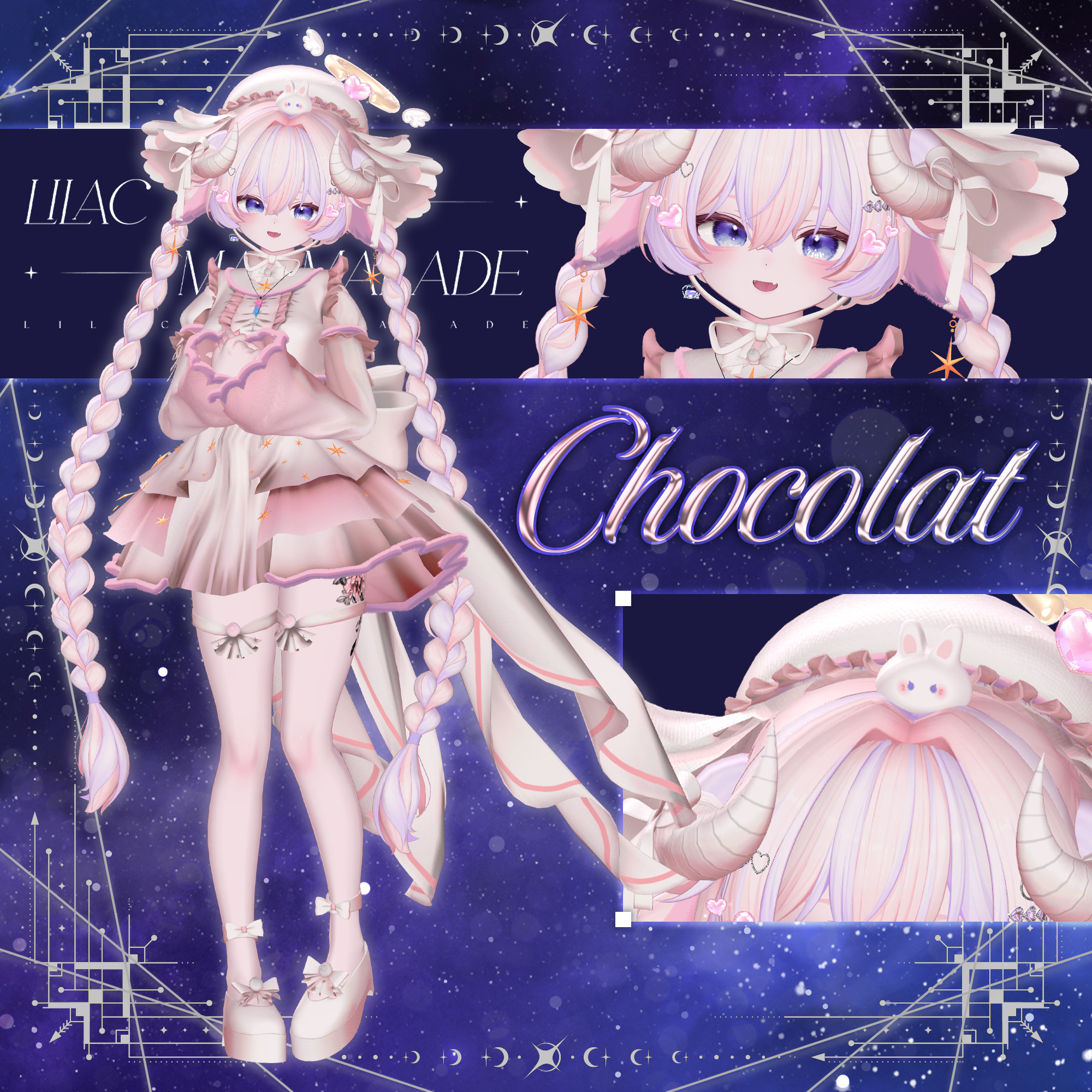 ️ 004 : Merisiel ️『 VRC Clothes / VRC 衣装 』 - ライラックマーマレード #L1L4C - BOOTH