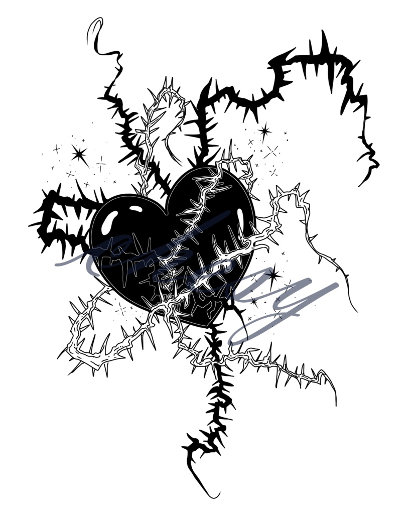 [VRChat] Tattoo 芒刺在背(망자재배) 2set - ☩ 𝕯𝖆𝖗𝖐𝖓𝖊𝖘𝖘 𝕰𝖊𝖗𝖎𝖊 ☩ - BOOTH