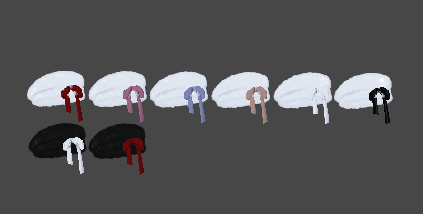 [VRChat] Ribbon beret - ☩ 𝕯𝖆𝖗𝖐𝖓𝖊𝖘𝖘 𝕰𝖊𝖗𝖎𝖊 ☩ - BOOTH