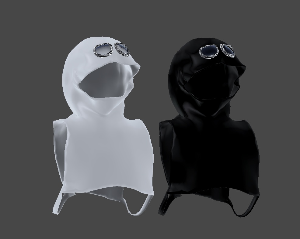 [VRChat] Vest hood - Darkness Eerie_ - BOOTH