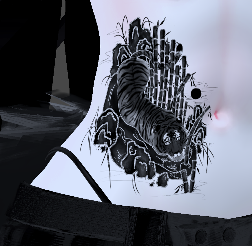 [VRChat] Tattoo 虎窟(호굴) - ☩ 𝕯𝖆𝖗𝖐𝖓𝖊𝖘𝖘 𝕰𝖊𝖗𝖎𝖊 ☩ - BOOTH