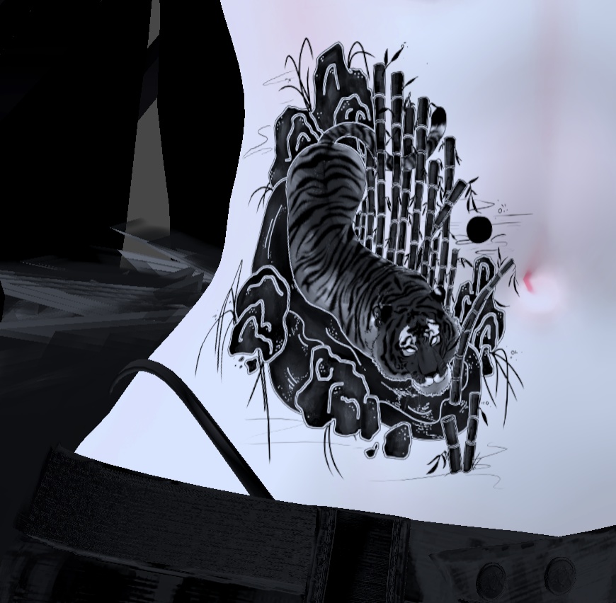 [VRChat] Tattoo 虎窟(호굴) - ☩ 𝕯𝖆𝖗𝖐𝖓𝖊𝖘𝖘 𝕰𝖊𝖗𝖎𝖊 ☩ - BOOTH