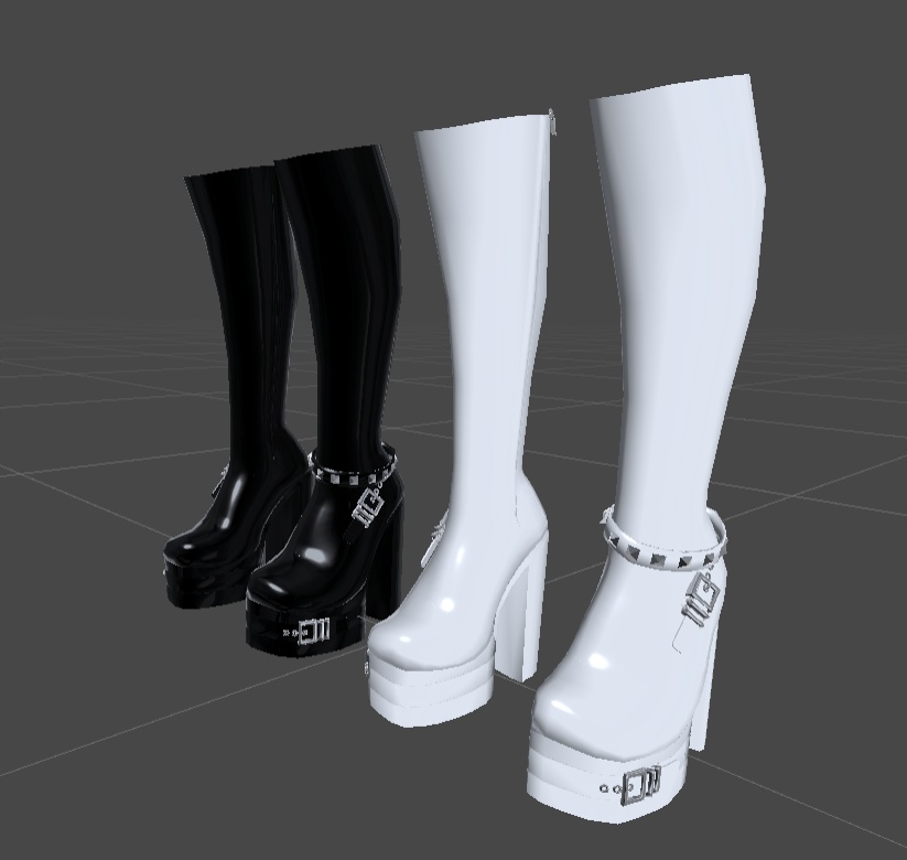 [VRChat] Long boots - ☩ 𝕯𝖆𝖗𝖐𝖓𝖊𝖘𝖘 𝕰𝖊𝖗𝖎𝖊 ☩ - BOOTH