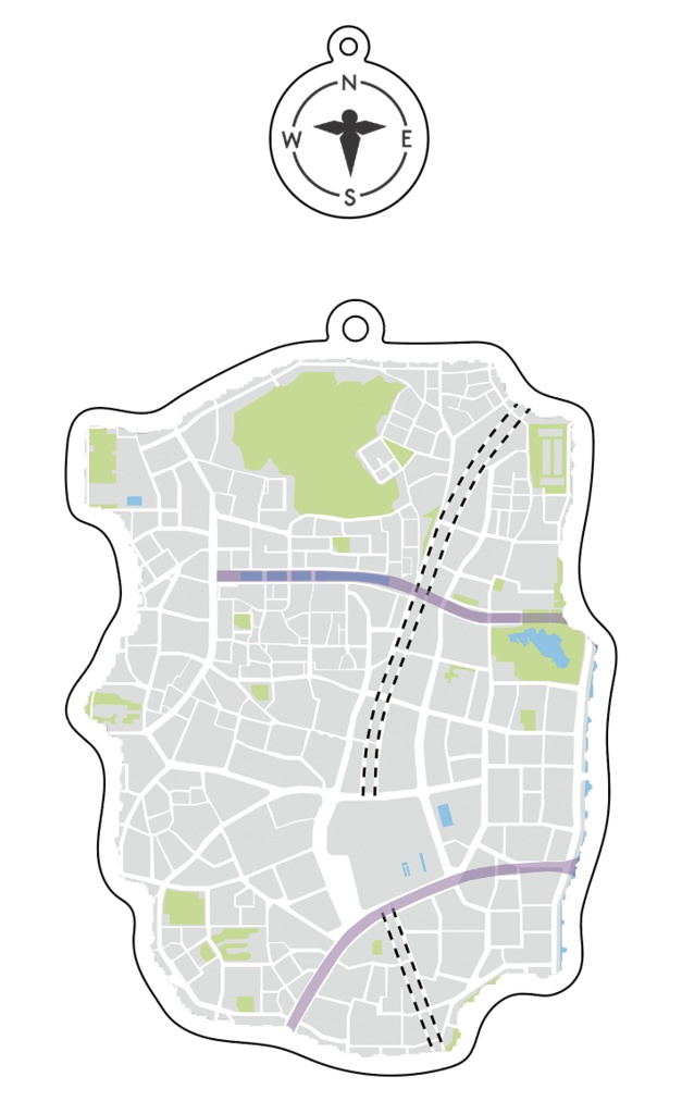 GW:T渋谷マップアクキー - ぜんらたい - BOOTH